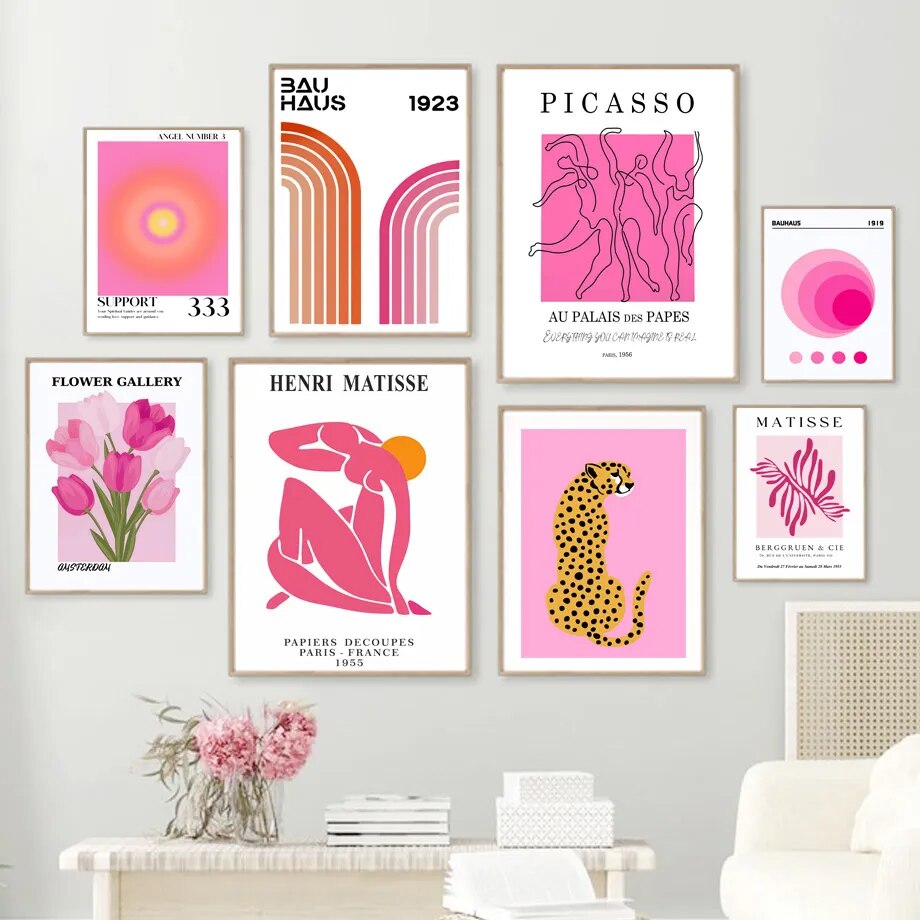 Matisse Bauhaus Angel Number Picasso Flower Gallery wall art | SkandiShop