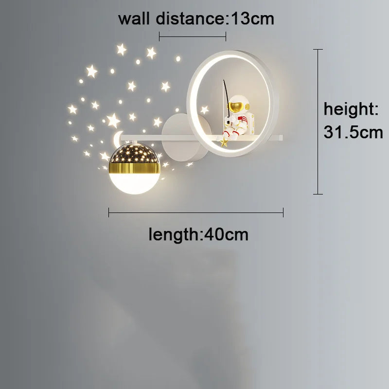 Modern Children Wall Light - Star Dimming LED Fixture | SkandiShop