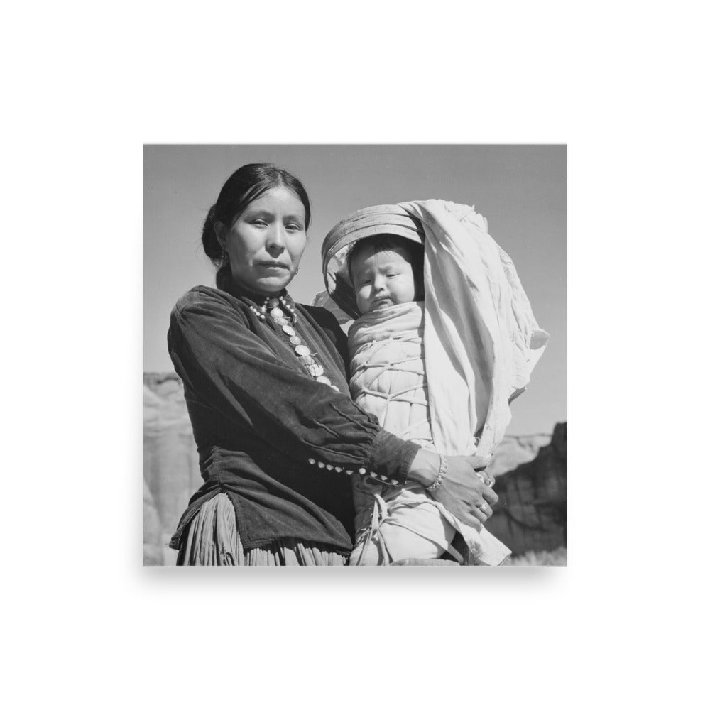 Ansel Adams Mexican Woman & Child Poster | SkandiShop